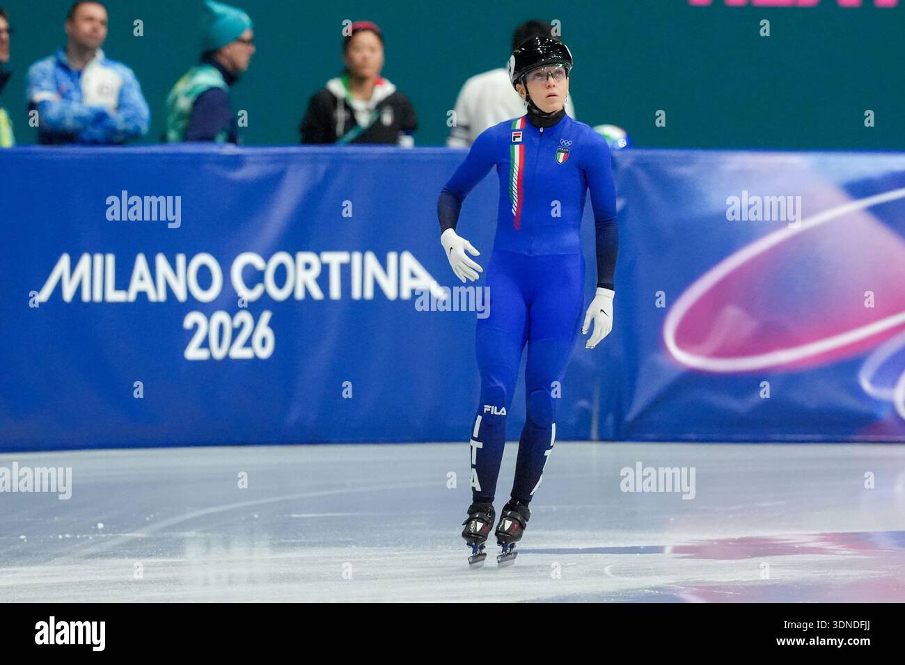 FONTANA Arianna competing for the Olympic Short Track Speed Skating ...