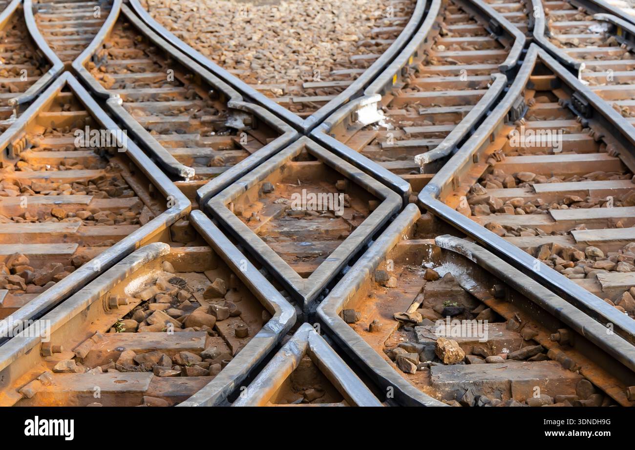 Closeup narrow gauge railway hi-res stock photography and images - Alamy