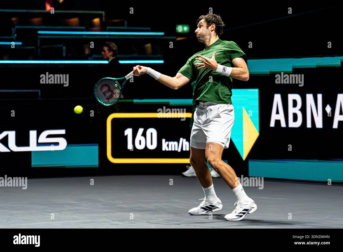 ROTTERDAM, NETHERLANDS - FEBRUARY 10: Quentin Halys competing during ...