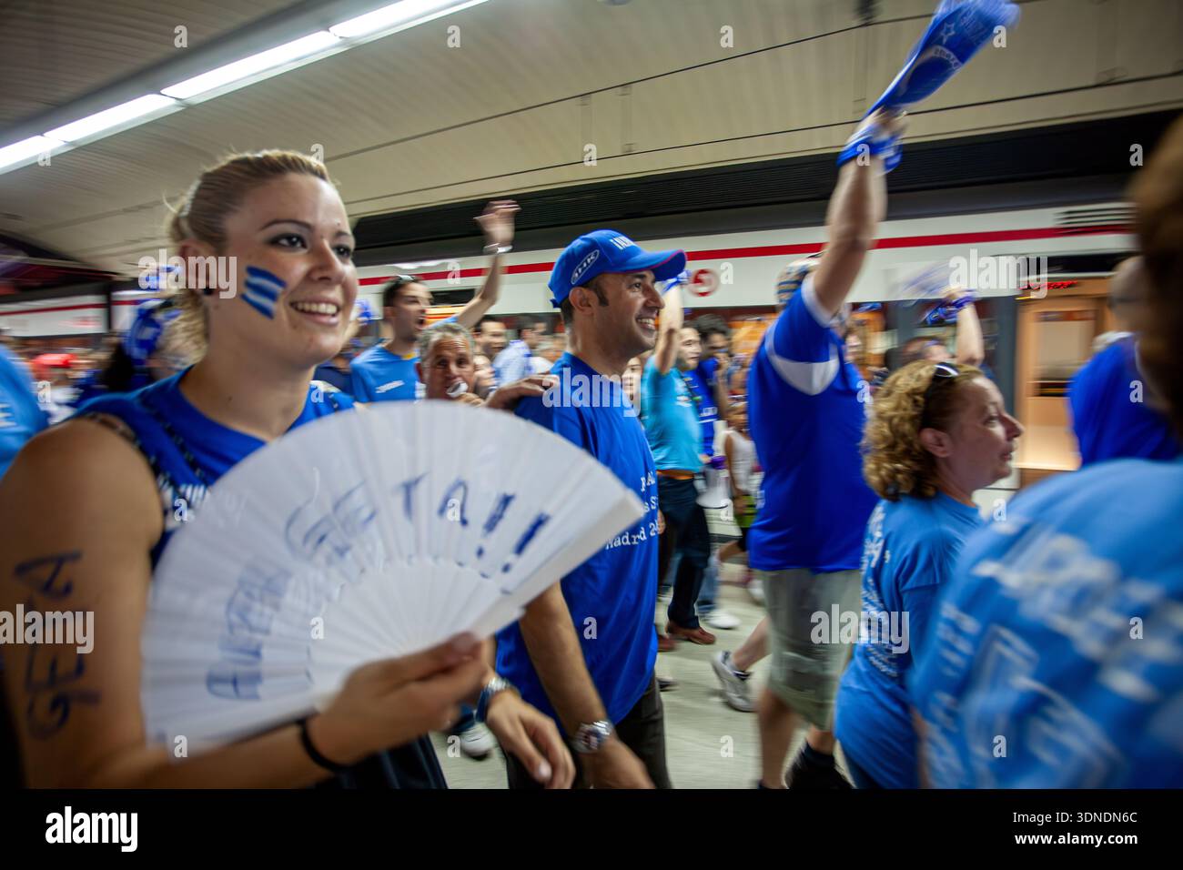 Football fan excitedly cheering stadium hi-res stock photography and ...