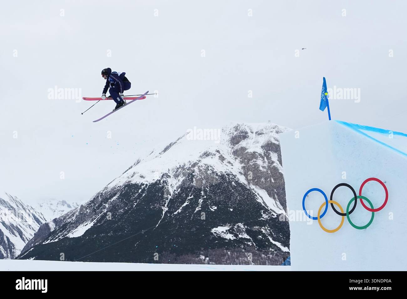 United States' Alex Hall competes during the men's freestyle skiing ...