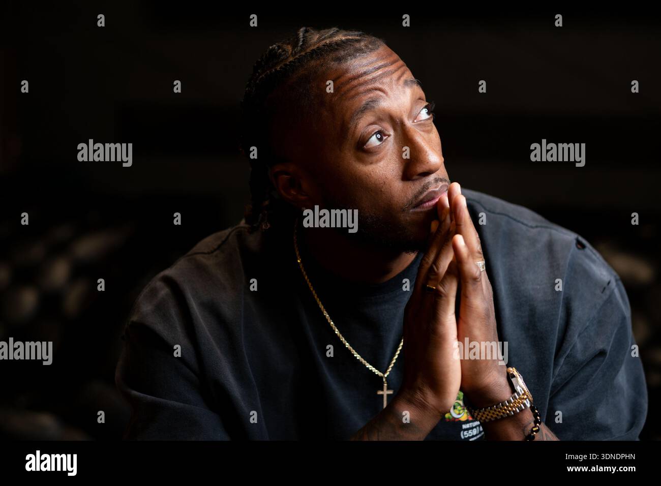 Christian rapper and influencer Lecrae Devaughn Moore photographed in ...