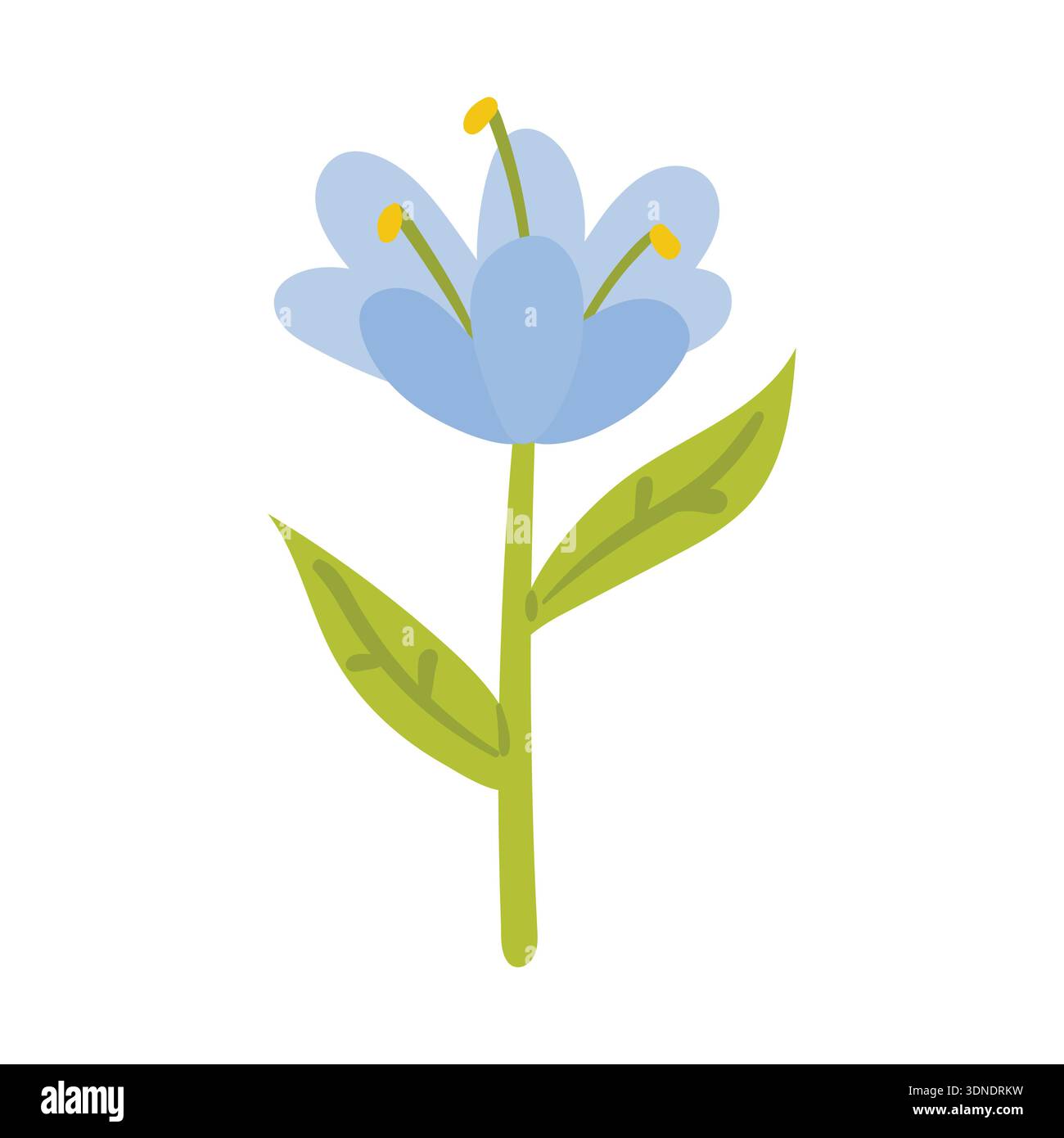 Flower stem petals Stock Vector Images - Alamy