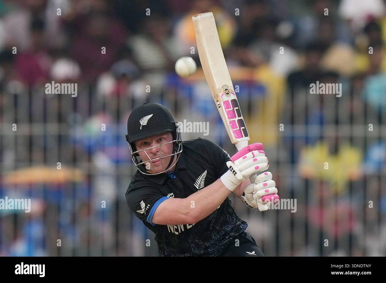 New Zealand's Tim Seifert plays a shot during the T20 World Cup cricket ...