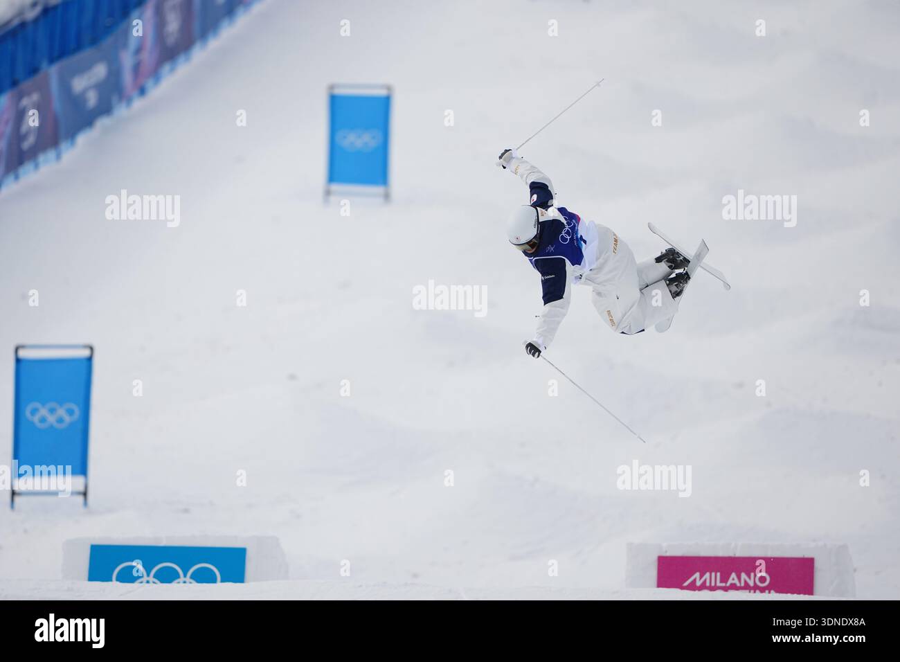 Japan's Ikuma Horishima competes during the men's freestyle skiing ...