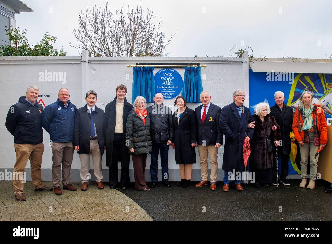 Caleb Kyle (centre left) and Justine Kyle McGrath (centre right ...