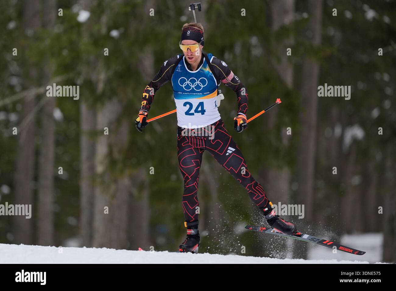 David Zobel, of Germany, competes in the men's 20-kilometer individual ...