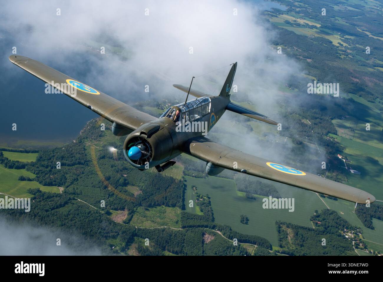 The Saab B17A shown is a historically significant Swedish military ...