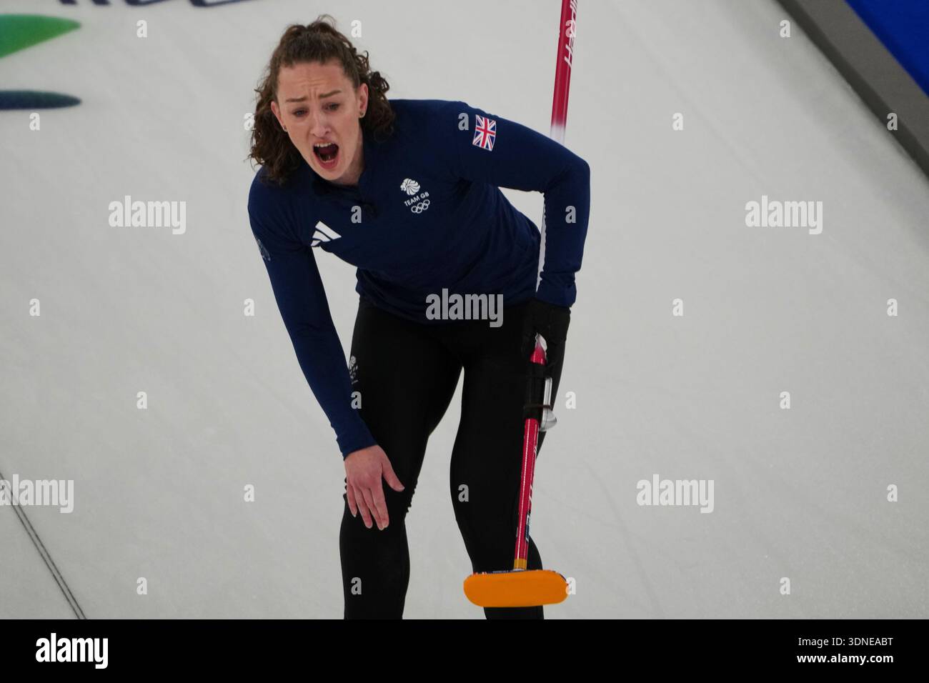 Italy's Stefania Constantini competes against Britain during the Bronze ...