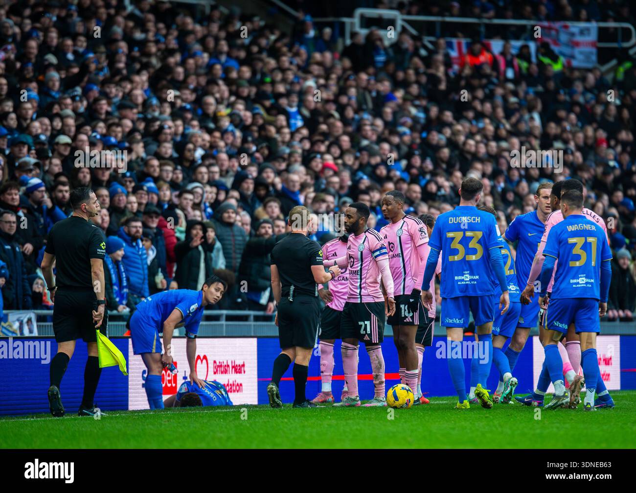 Sending off tackle hi-res stock photography and images - Alamy