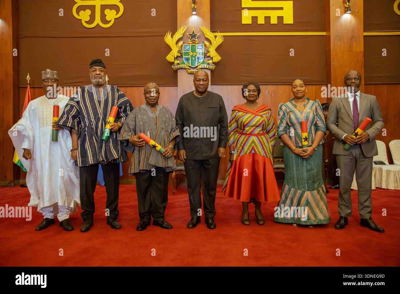 President John Mahama and the Vice President Prof. Jane Naana Opoku ...