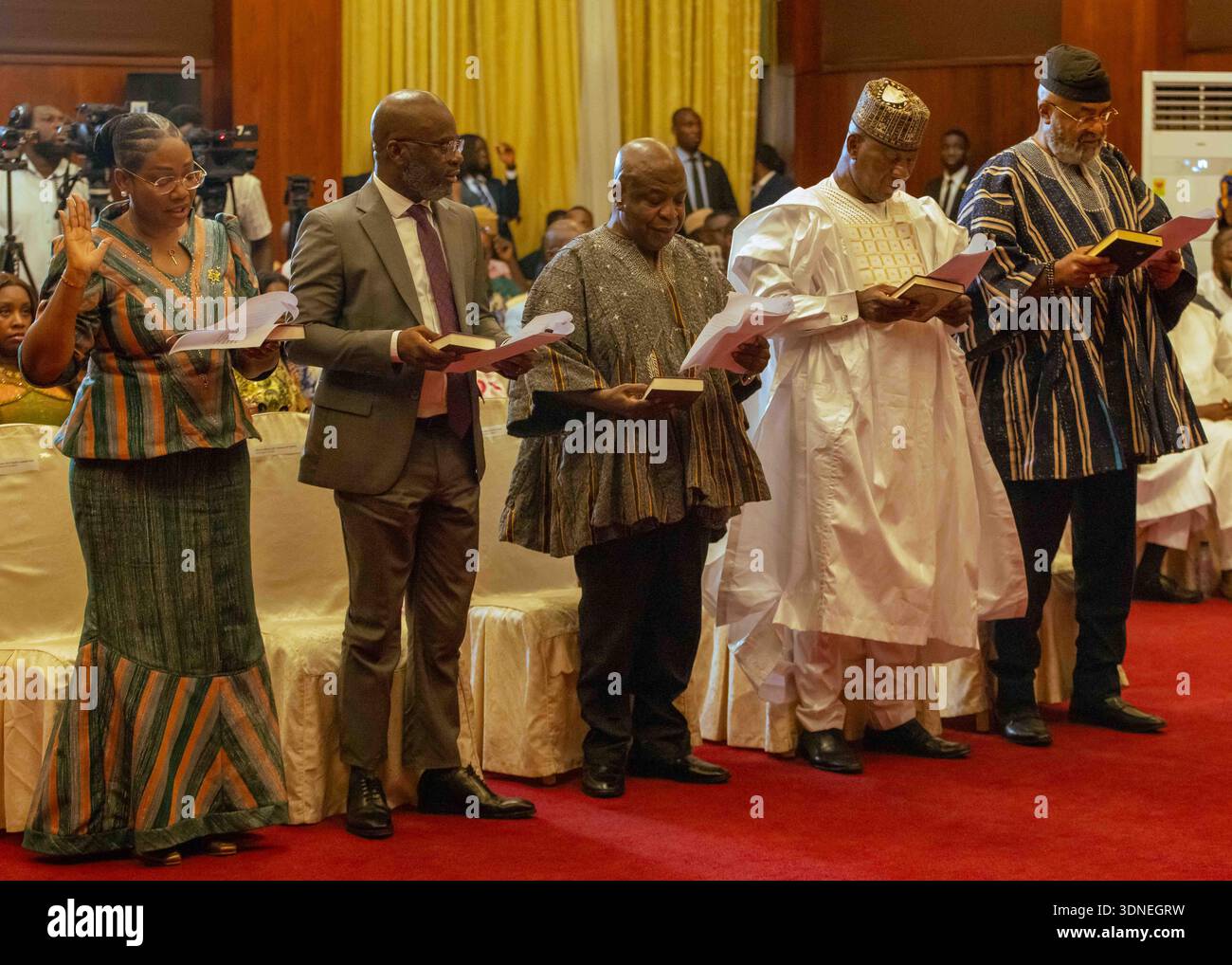 President John Dramani Mahama swears in five new ambassadors to ...