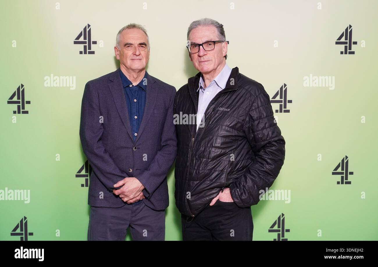 Ashley Smith and Professor Peter Hammond attend a photocall for Dirty ...