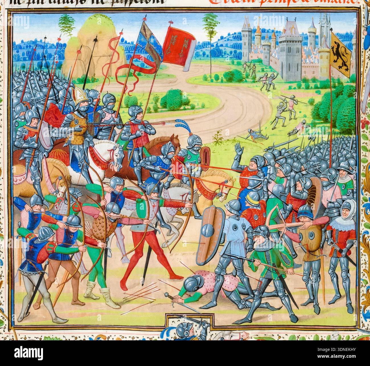 Medieval knights manuscript hi-res stock photography and images - Alamy