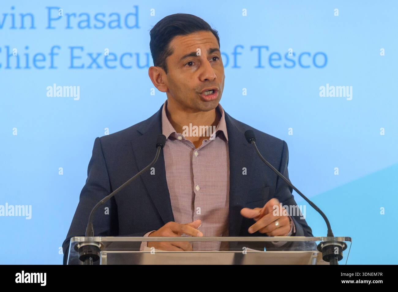 10/02/2026. London, UK Ashwin Prasad, Uk Chief Executive of Tesco ...