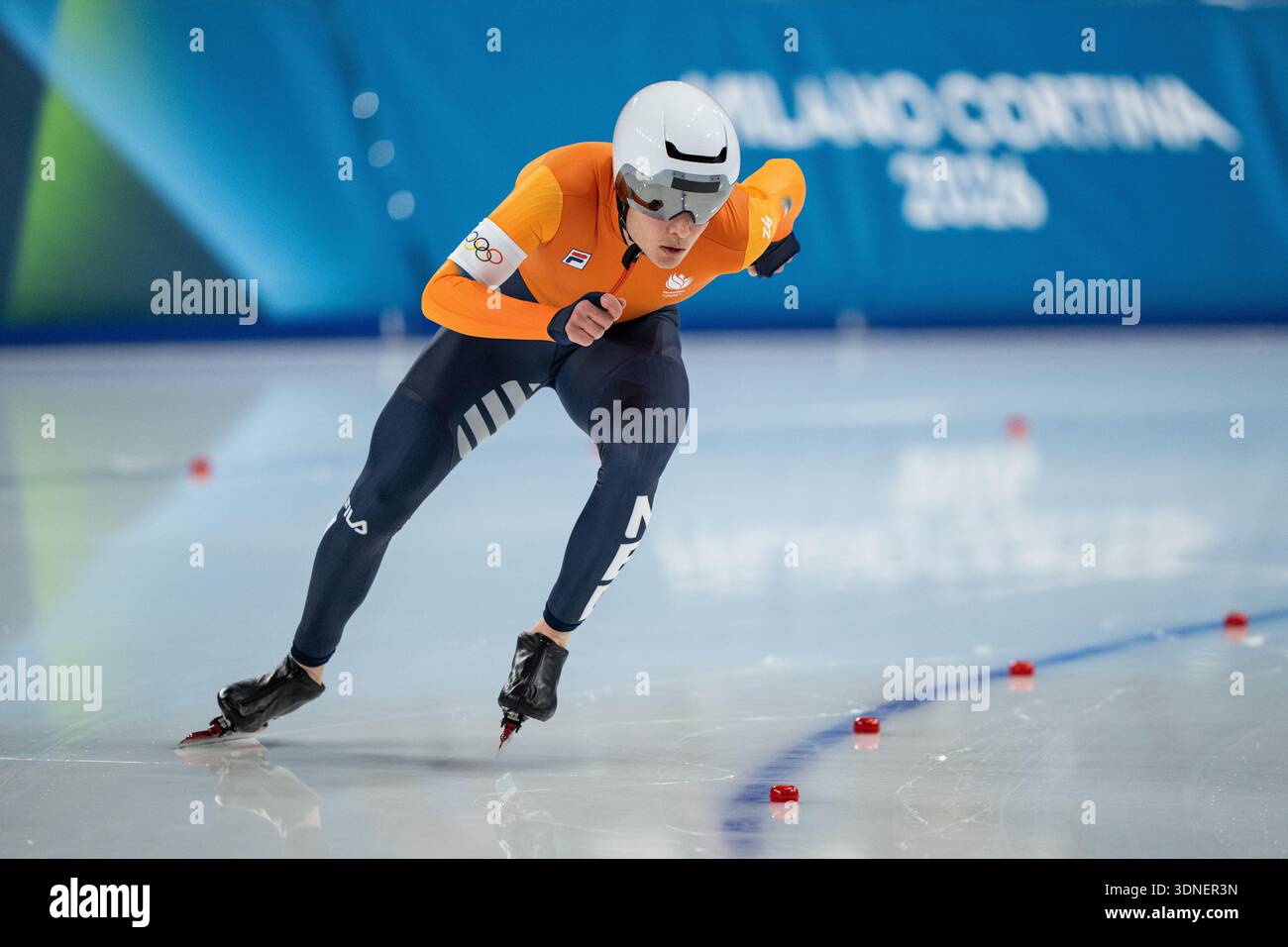 Marcel Bosker (1-I) of the Netherlands competes during the Men’s 5000m ...