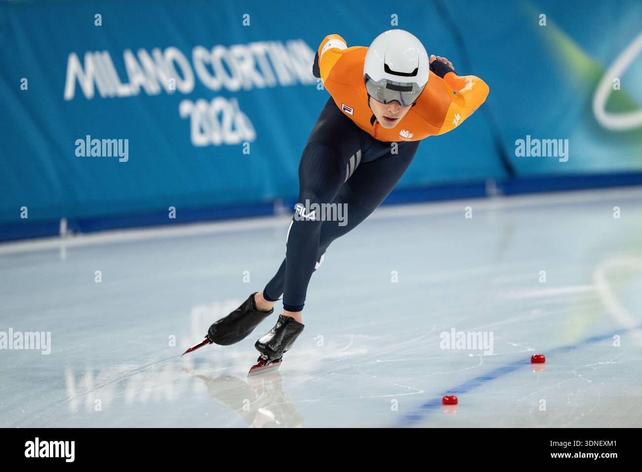 Marcel Bosker (1-I) of the Netherlands competes during the Men’s 5000m ...