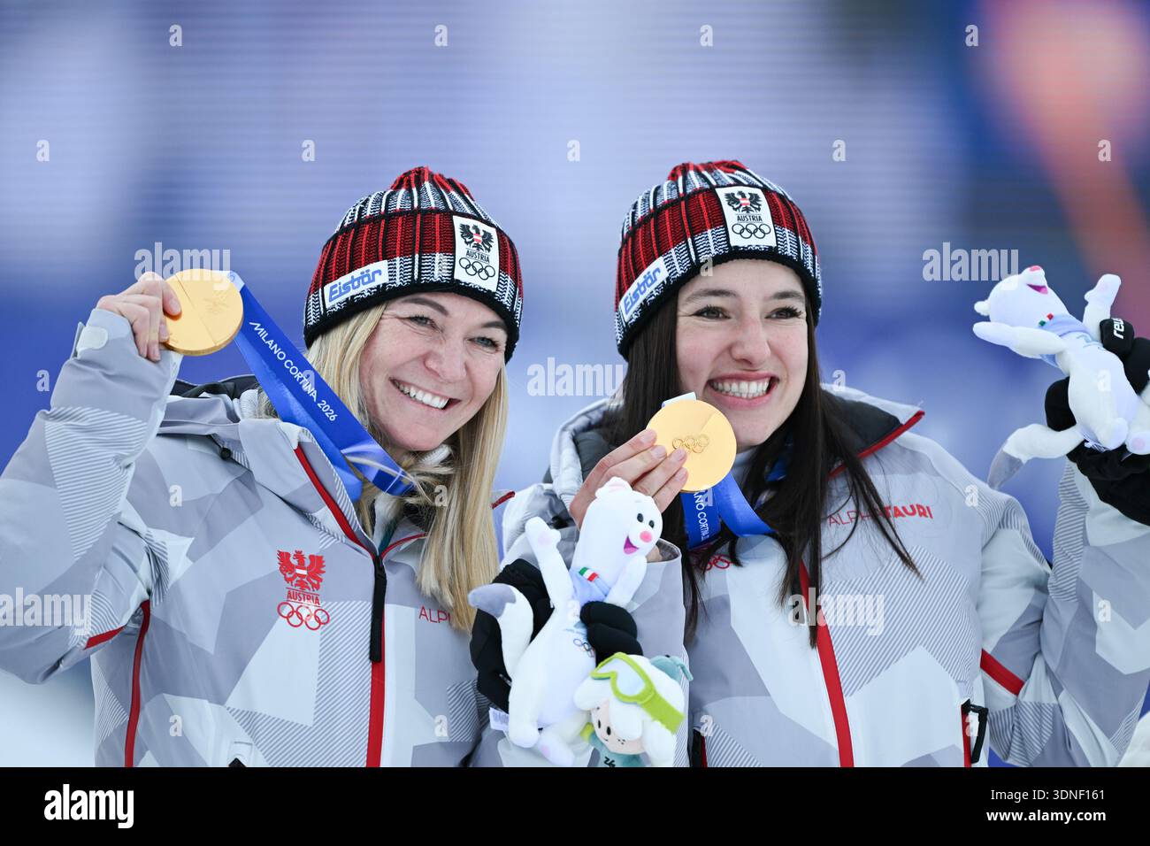 Ariane Raedler / Katharina Huber from Austria during the Winter Olympic ...