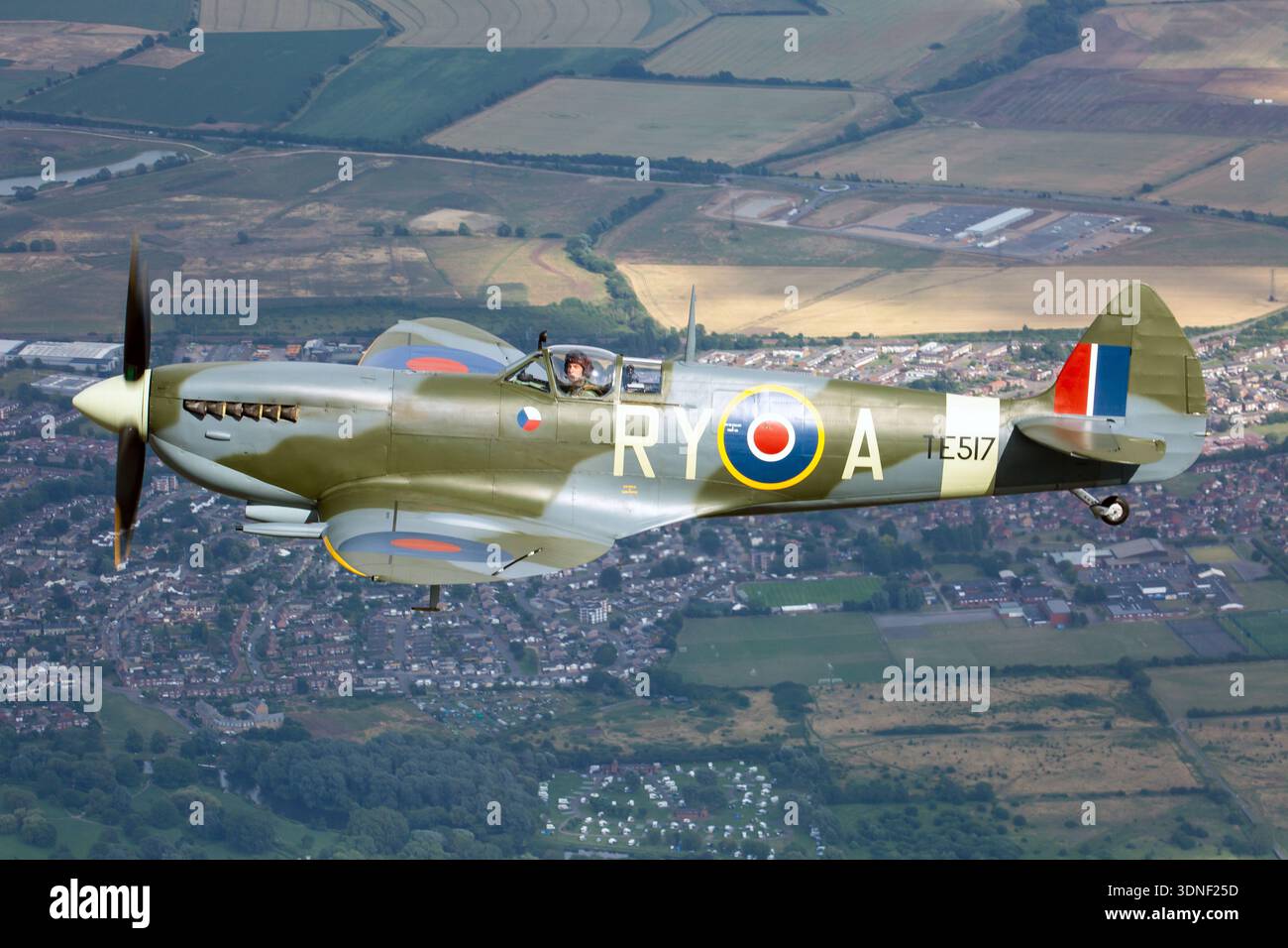 The Supermarine 361 Spitfire LF9E Seafire, registration G-RYIX, is a ...