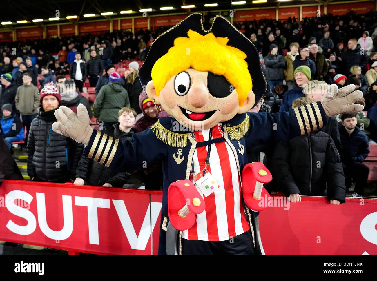 Sheffield United mascot Captain Blade ahead of the Sky Bet Championship ...