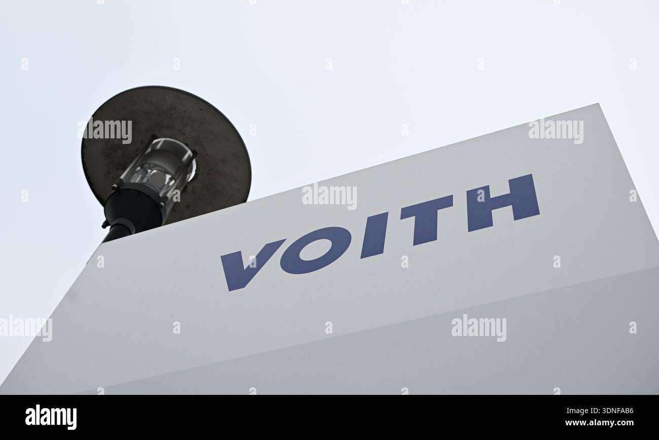05 February 2026, Baden-Württemberg, Heidenheim: The logo of the Voith ...