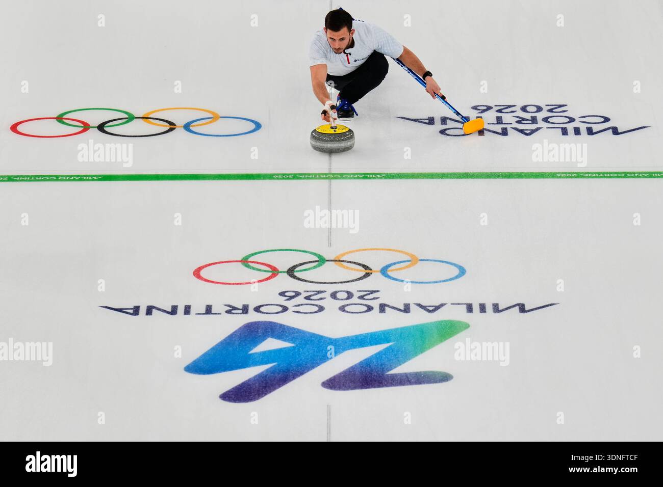 Korey Dropkin of the United States competes against Sweden during the ...