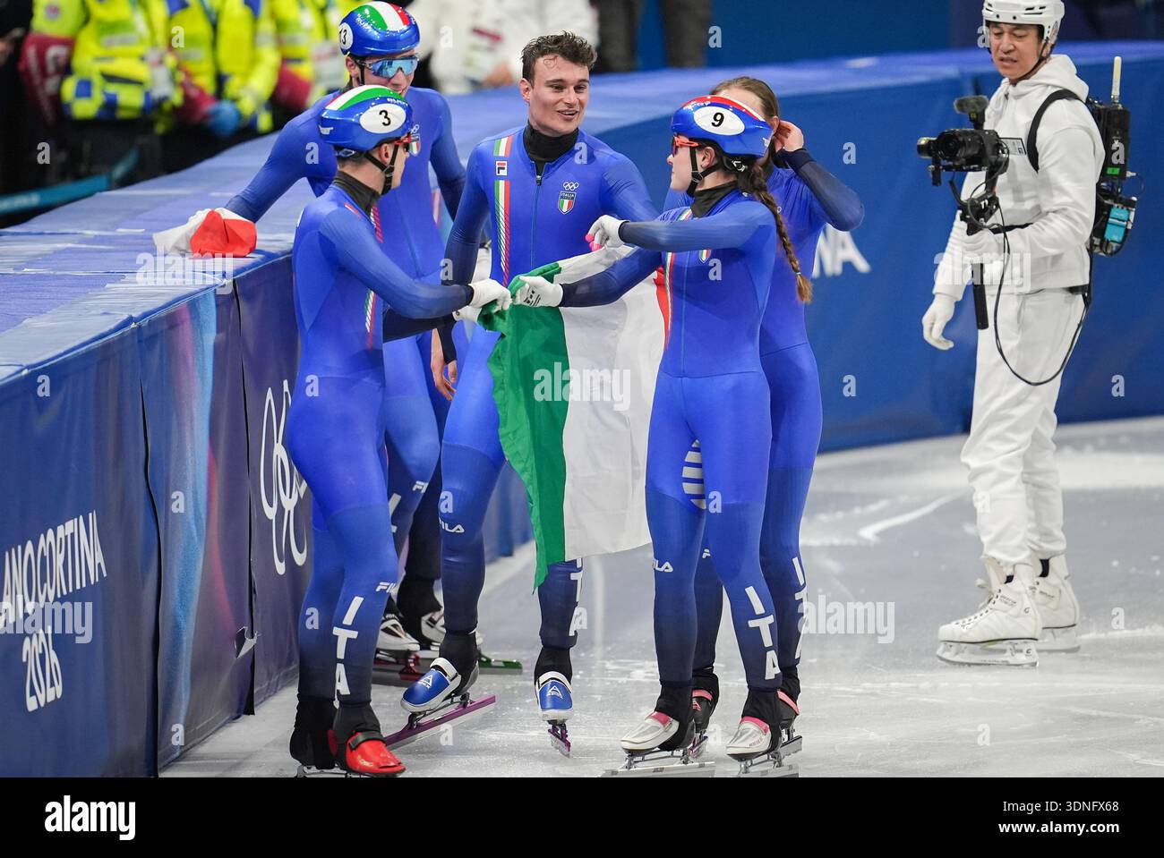Milano, Italy. 10th Feb, 2026. Team Italy (Chiara BETTI, Elisa ...