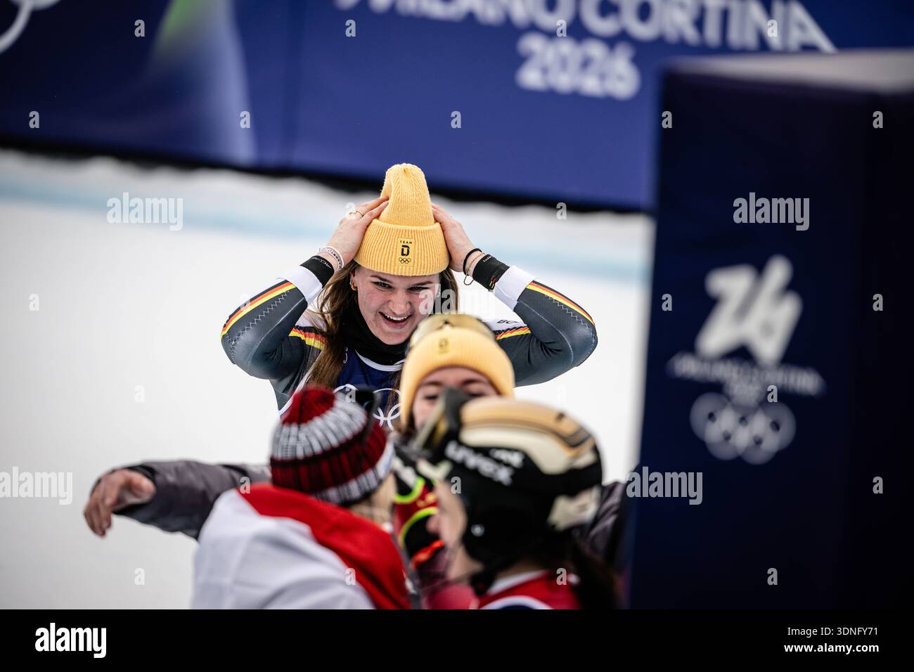 The silver medal winners Kira Weidle-Winkelmann of Germany and Emma ...