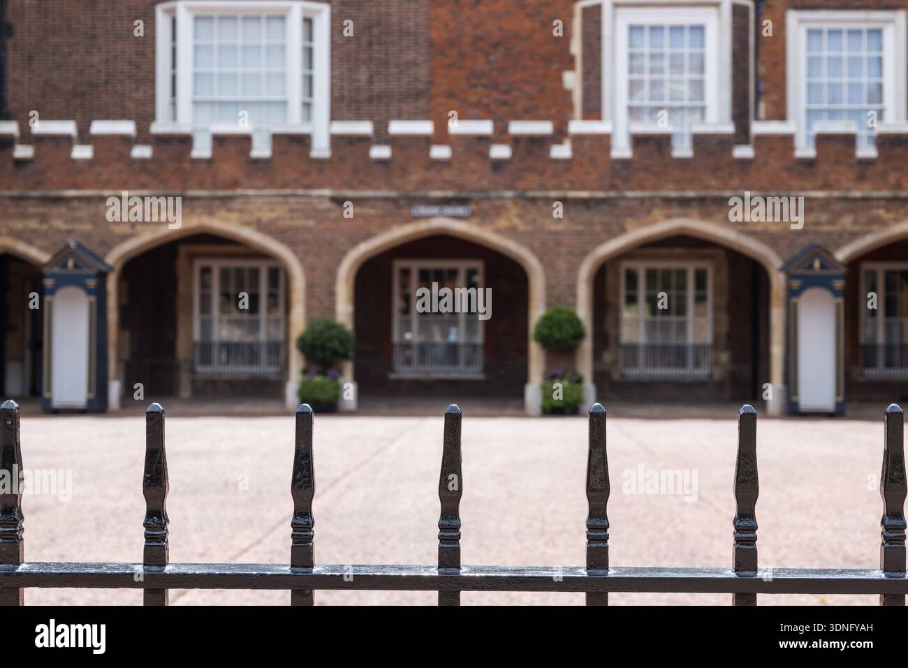 Red brick Tudor architecture of St James's Palace. London, UK, 8 June ...