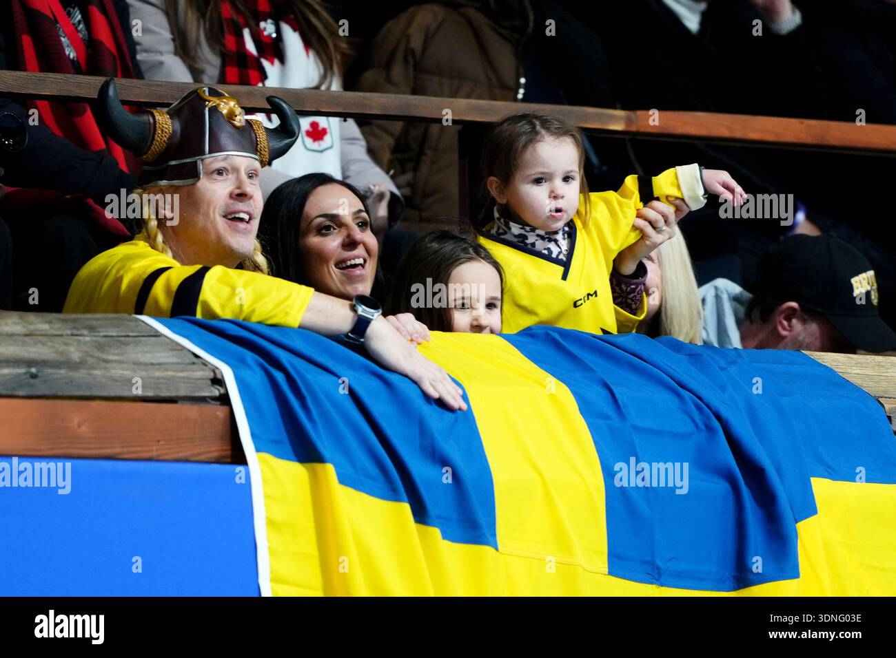 Sweden fans during the Curling Mixed Doubles Gold Medal Game at the ...