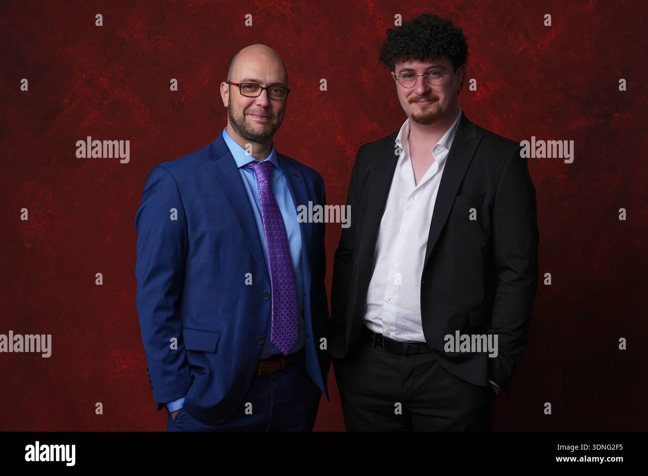 Oron Caspi, left, and Meyer Levinson-Blount pose for a portrait during ...