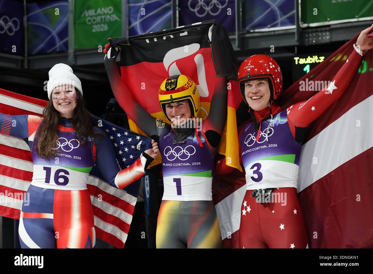 Olympic Games Milan Cortina 2026, Women's Single Luge, from left ...