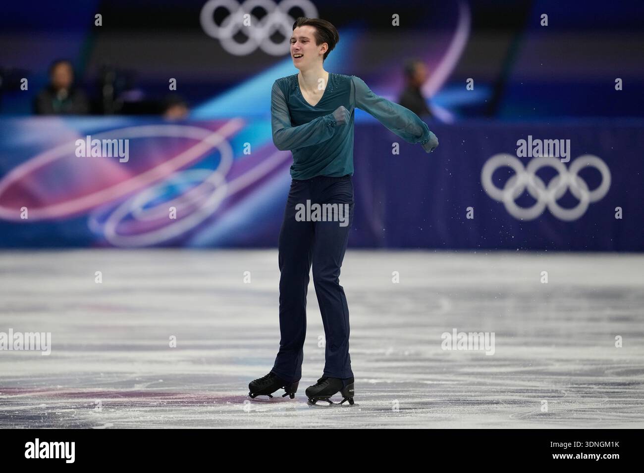 Kyrylo Marsak of Ukraine competes during the men's figure skating short ...