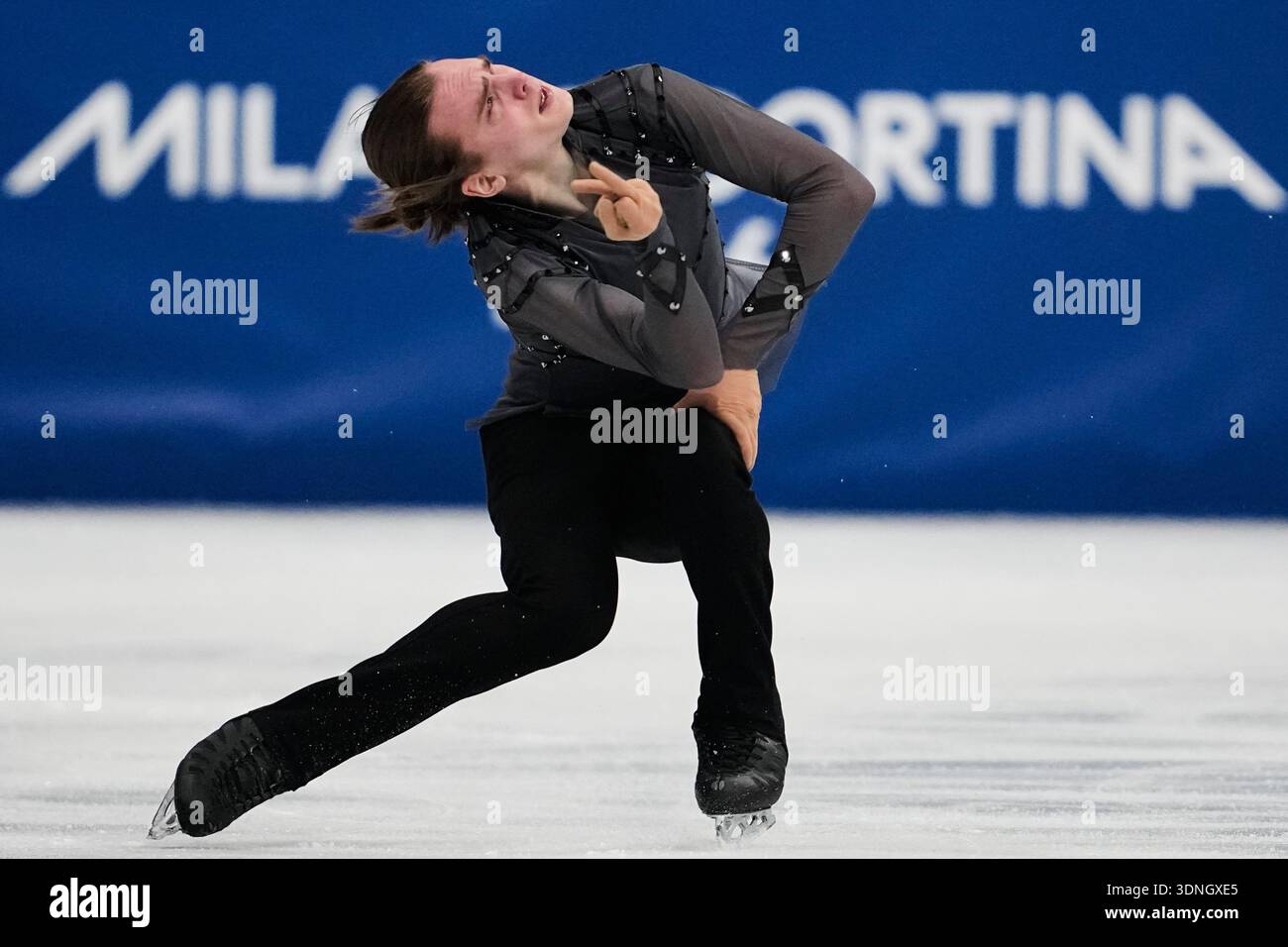 Vladimir Litvintsev of Azerbaijan competes during the men's figure ...