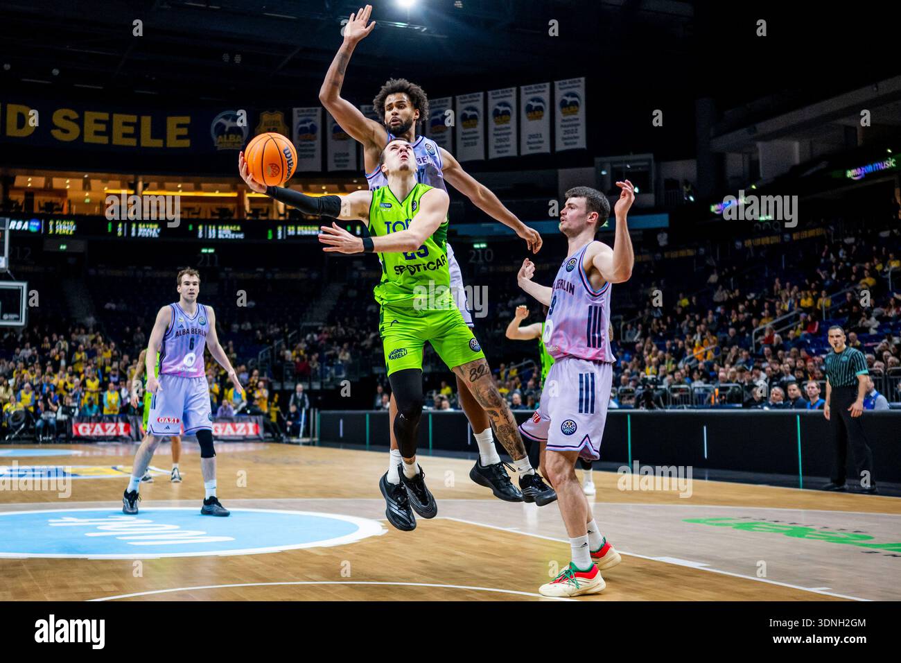 10 February 2026, Berlin: Basketball: Champions League, Alba Berlin ...