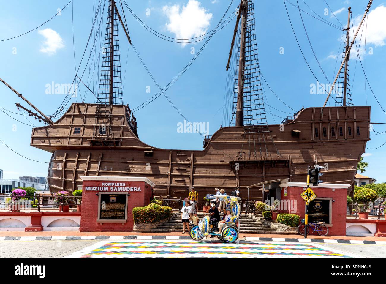 A Replica of the Flora De La Mere A Portuguese Galleon Malacca Malaysia ...