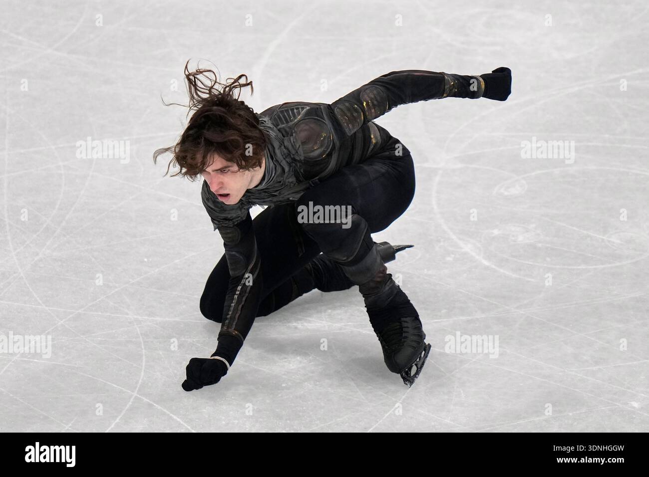 Mikhail Shaidorov of Kazakhstan competes during the men's figure ...