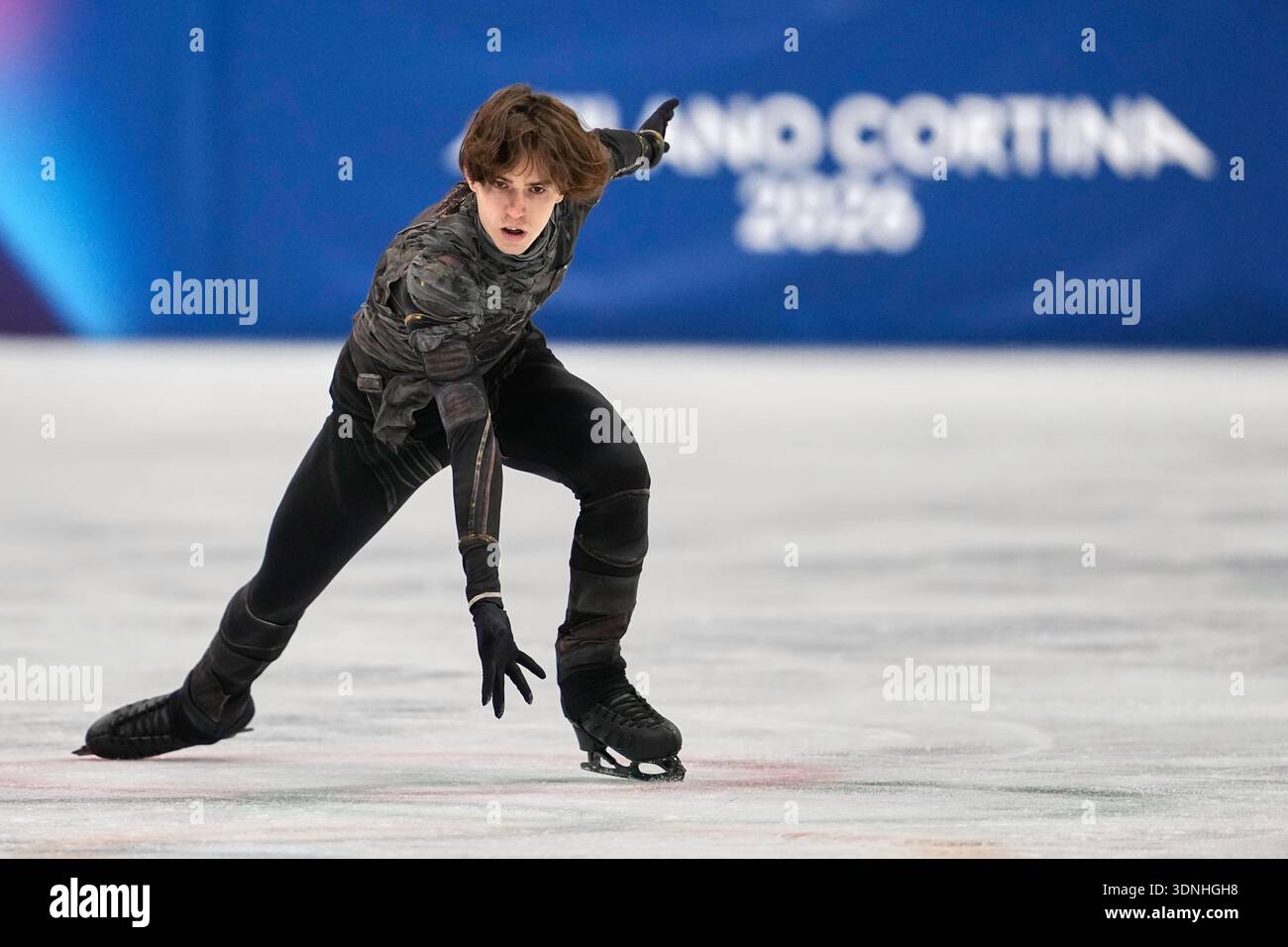Mikhail Shaidorov of Kazakhstan competes during the men's figure ...