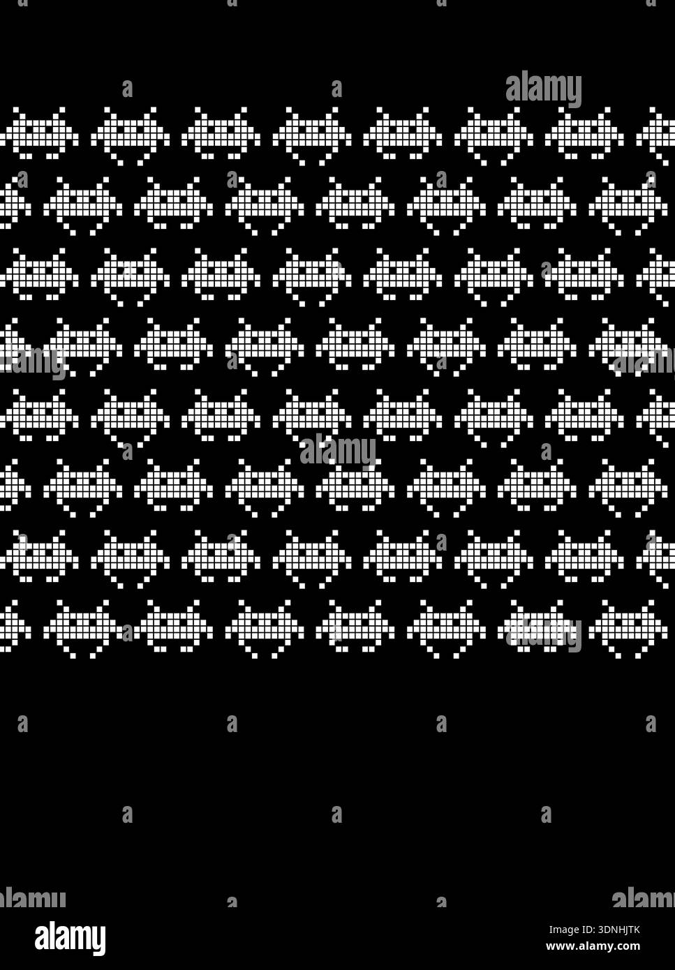 Space invaders illustration Stock Photo - Alamy