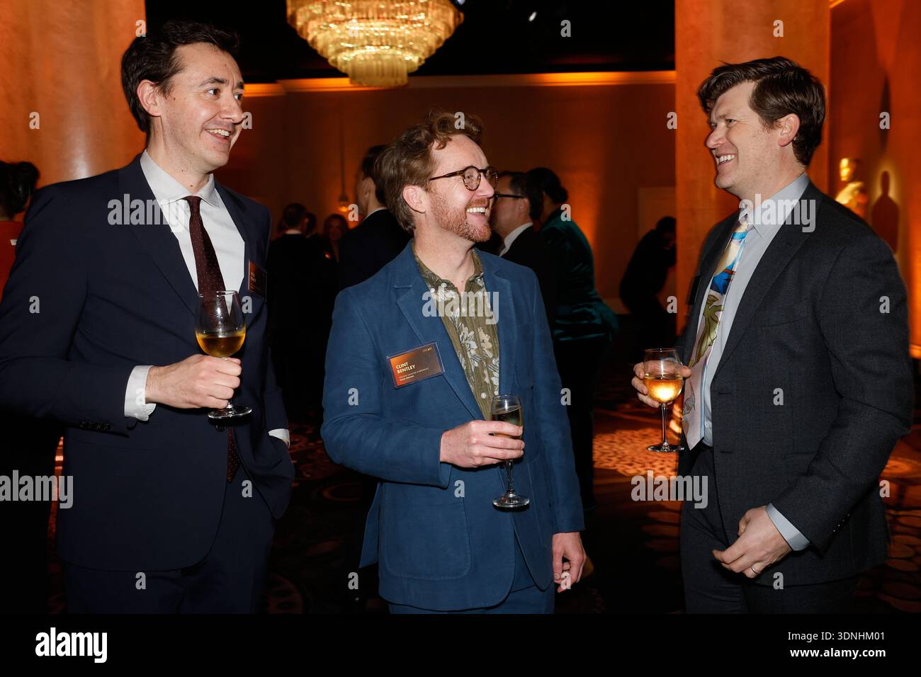 Will Tracy, from left, Clint Bentley, and Greg Kwedar attend the 98th ...