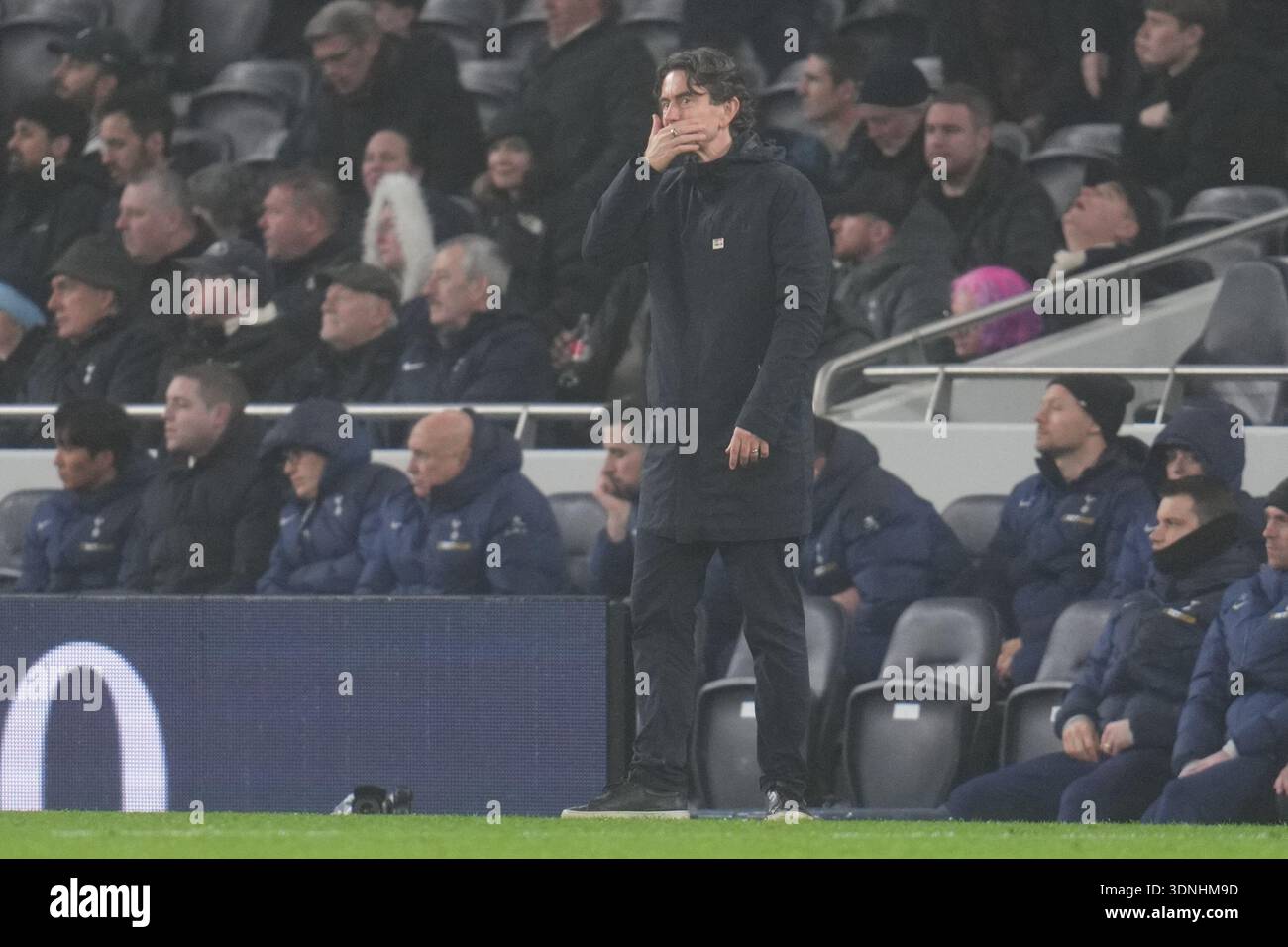 Tottenham newcastle 10 february 2026 thomas frank hi-res stock ...