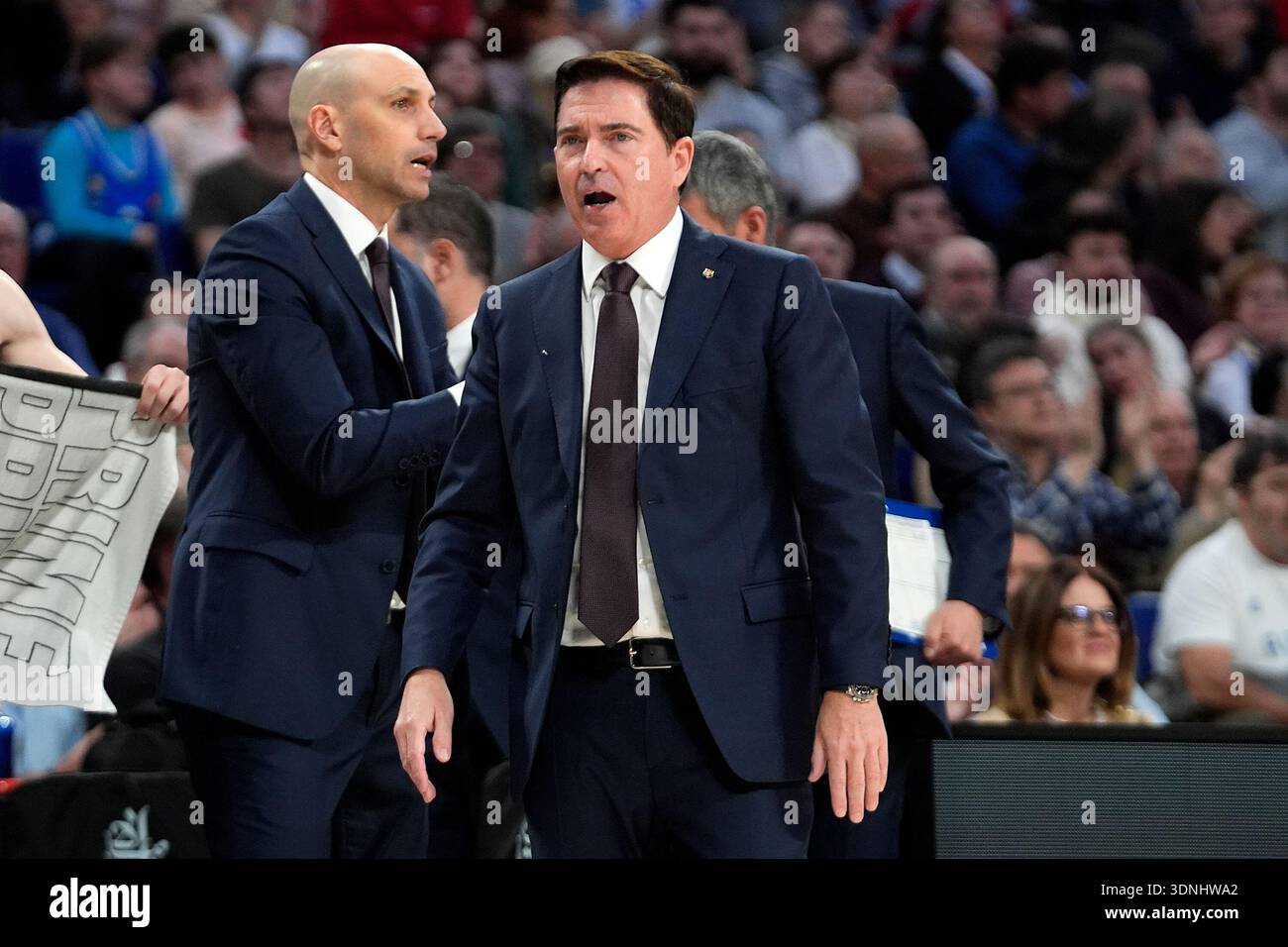 FC Barcelona's coach Xavi Pascual during Euroleague Regular Season ...