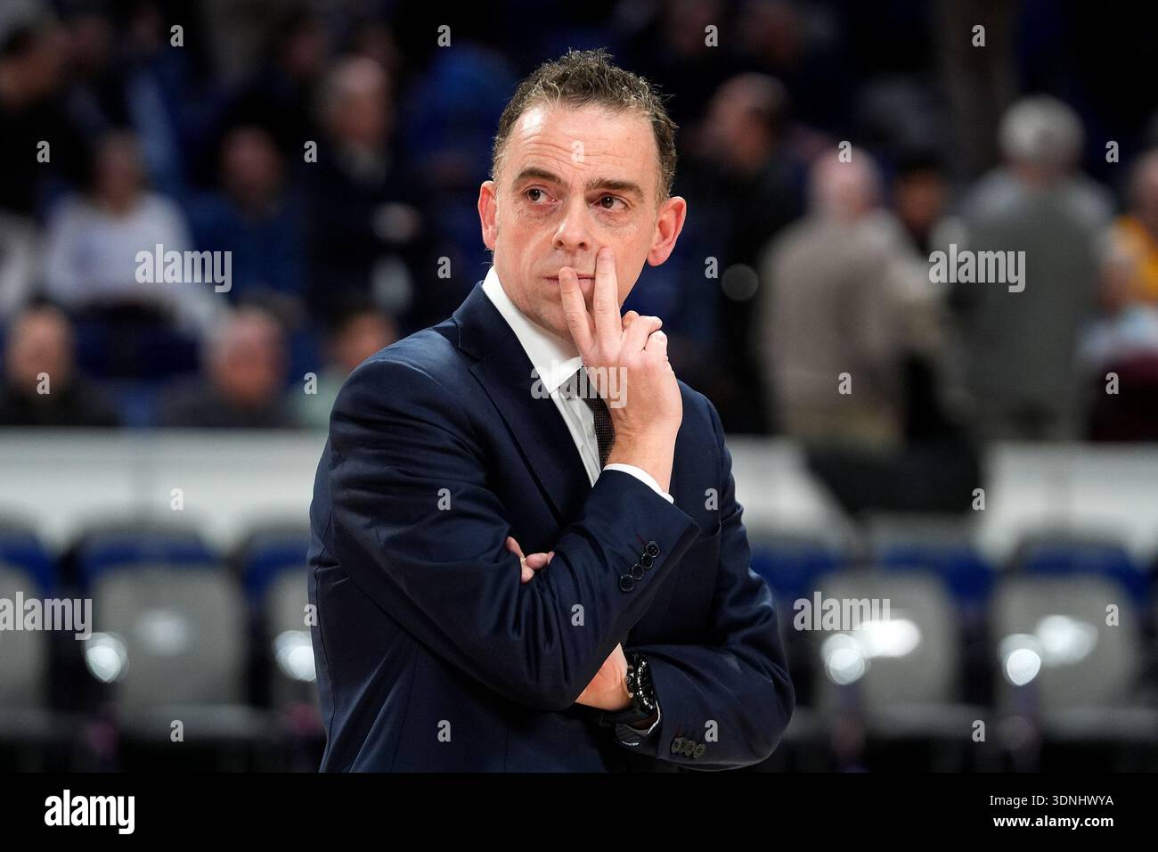 FC Barcelona's assistant coach Oscar Orellana during Euroleague Regular ...