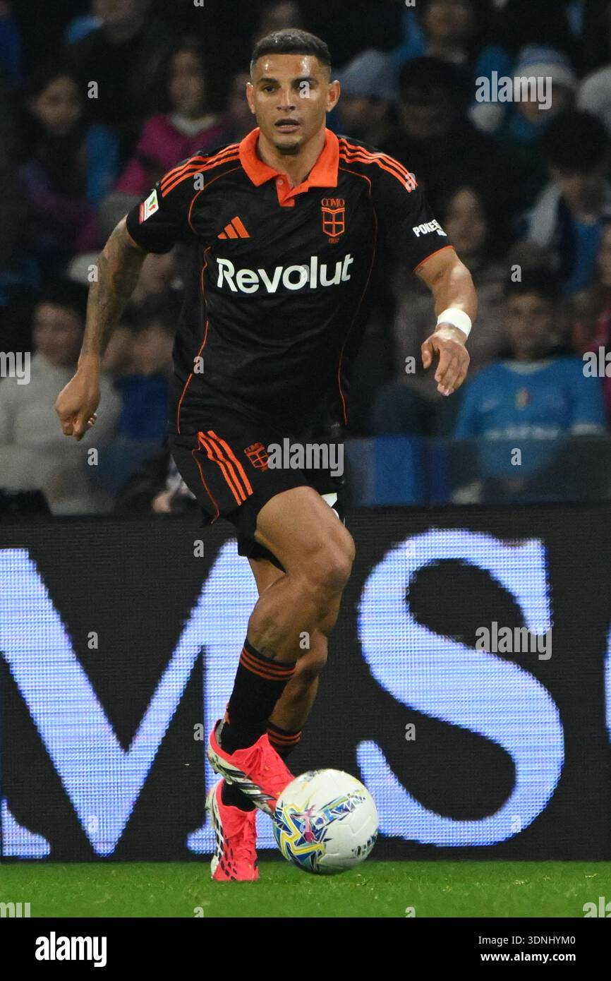 Naples February 10,2026 Alex Valle of Como 1907 in action during the ...