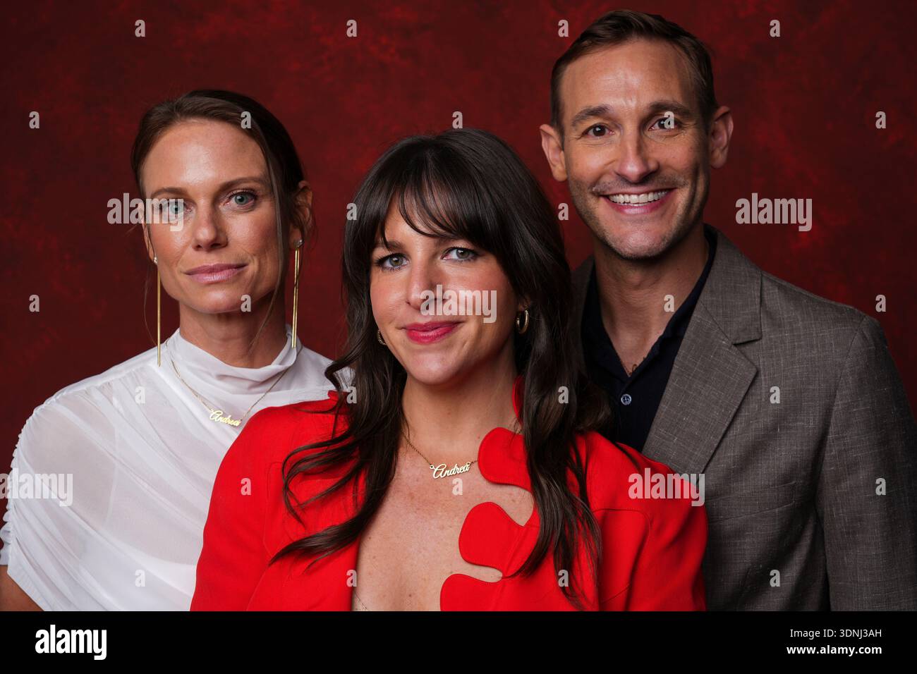 Jessica Hargrave, from left, Megan Falley, and Ryan White pose for a ...