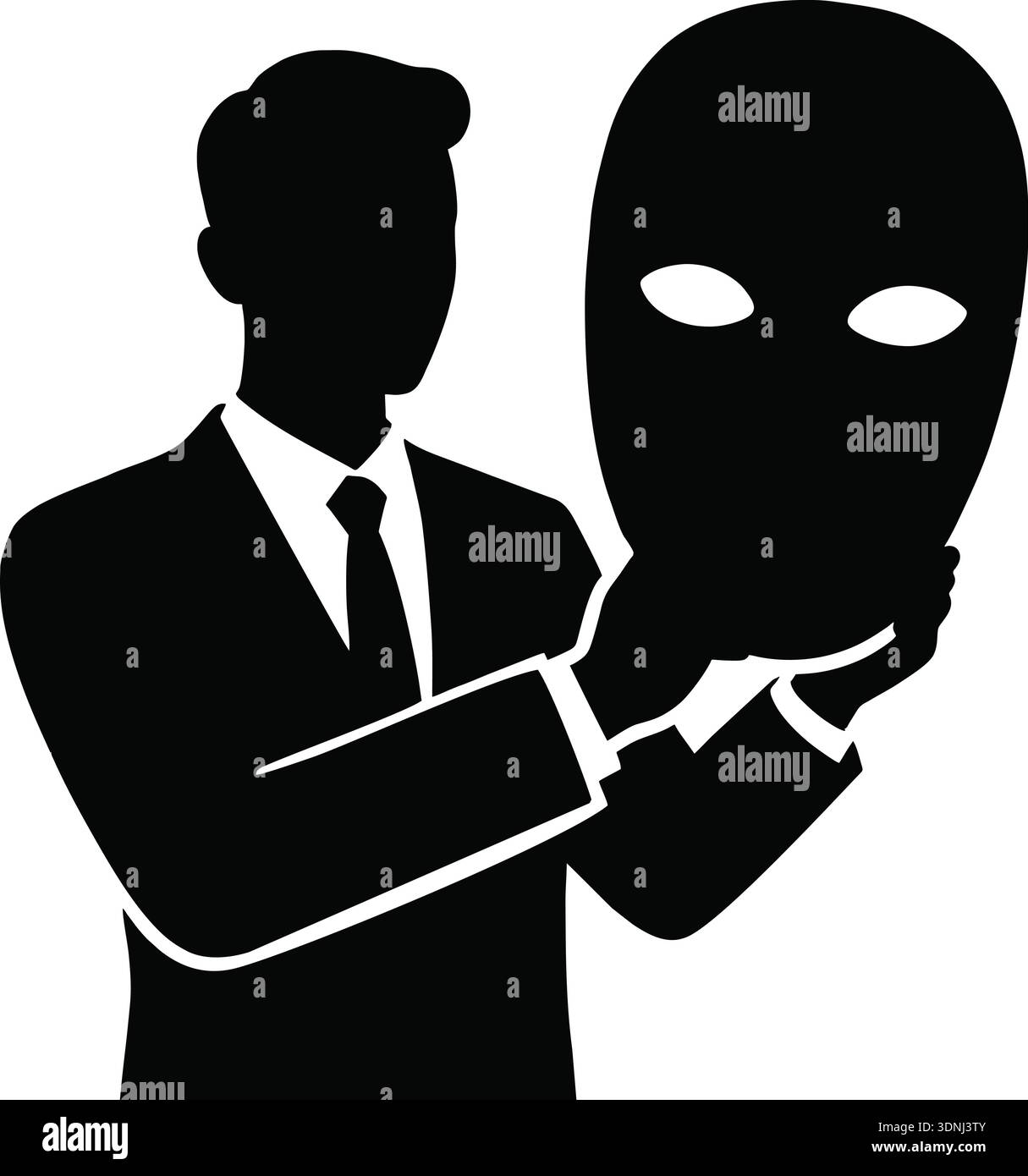 Silhouette businessman wearing suit hi-res stock photography and images ...