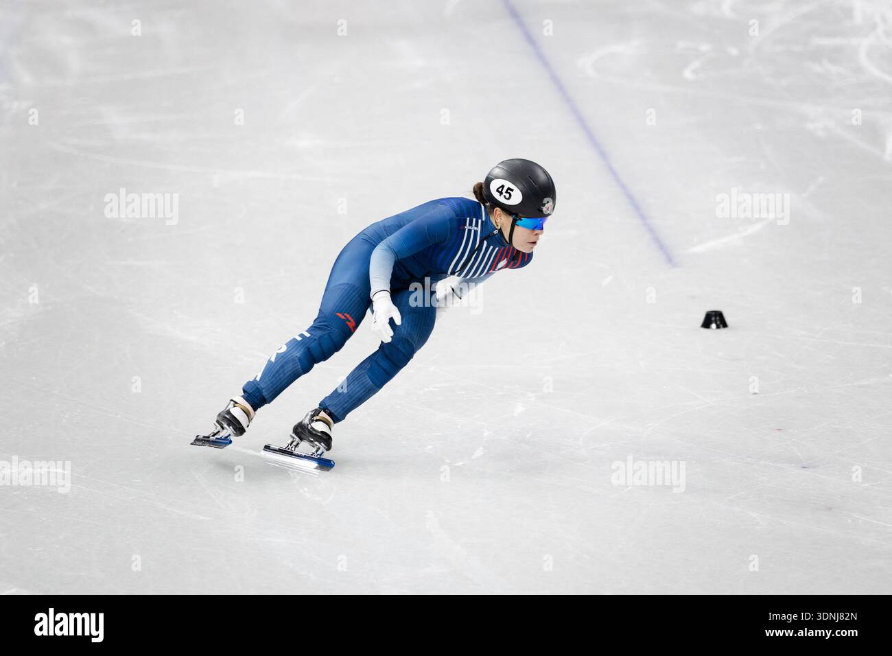Aurelie Leveque #45 of Team France during Women 500m of the Short Track ...