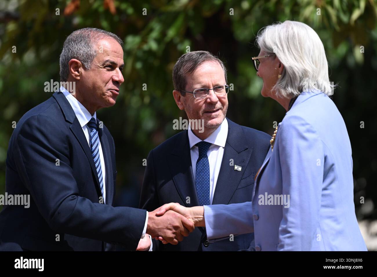 Israeli President Isaac Herzog, Ambassador of Israel to Australia Amir ...