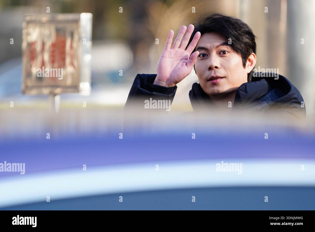 Chinese actor Ai Lun attends the fourth rehearsal for the 2026 CCTV ...