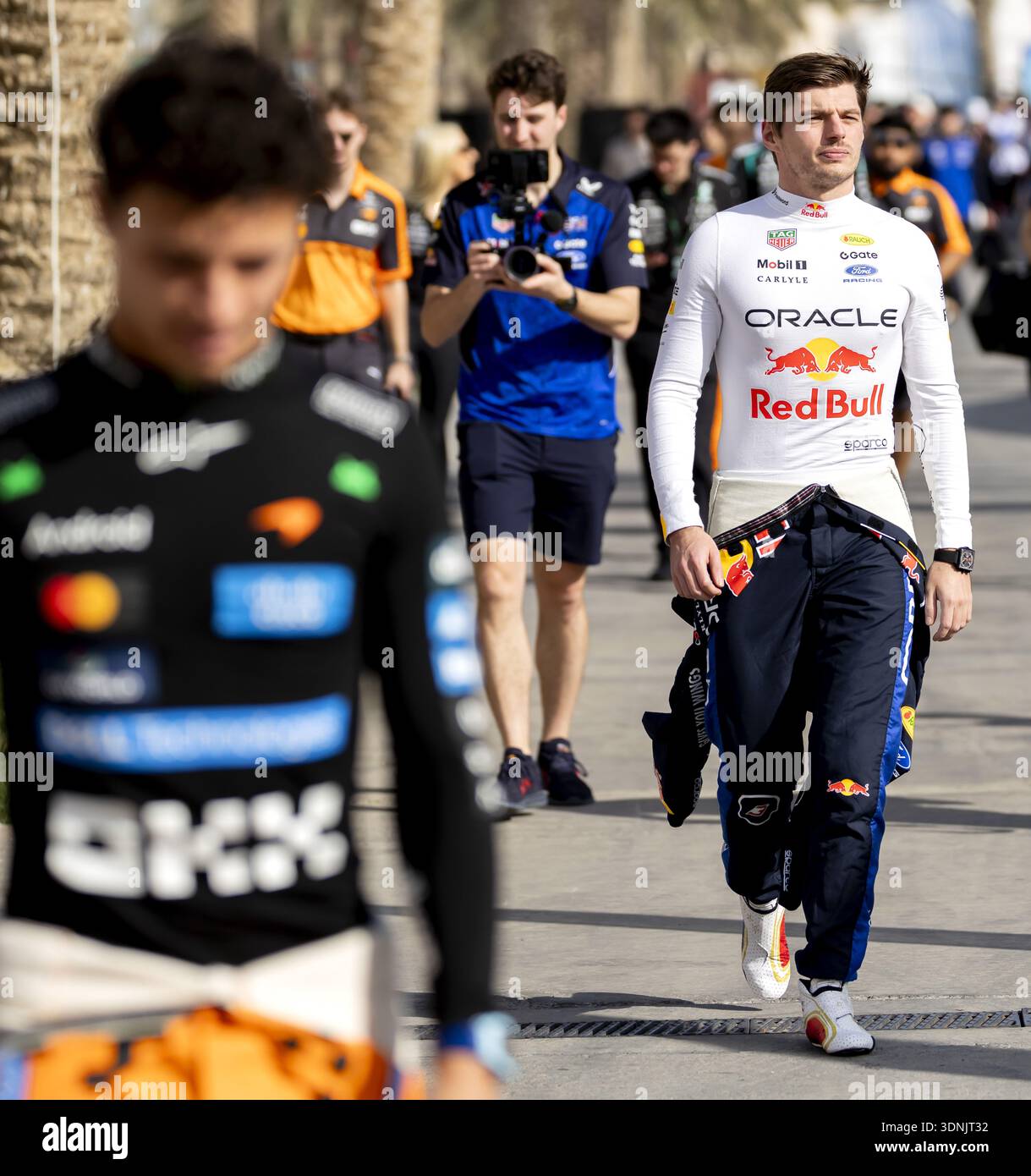 BAHRAIN - Max Verstappen (Red Bull Racing) after a group photo during ...